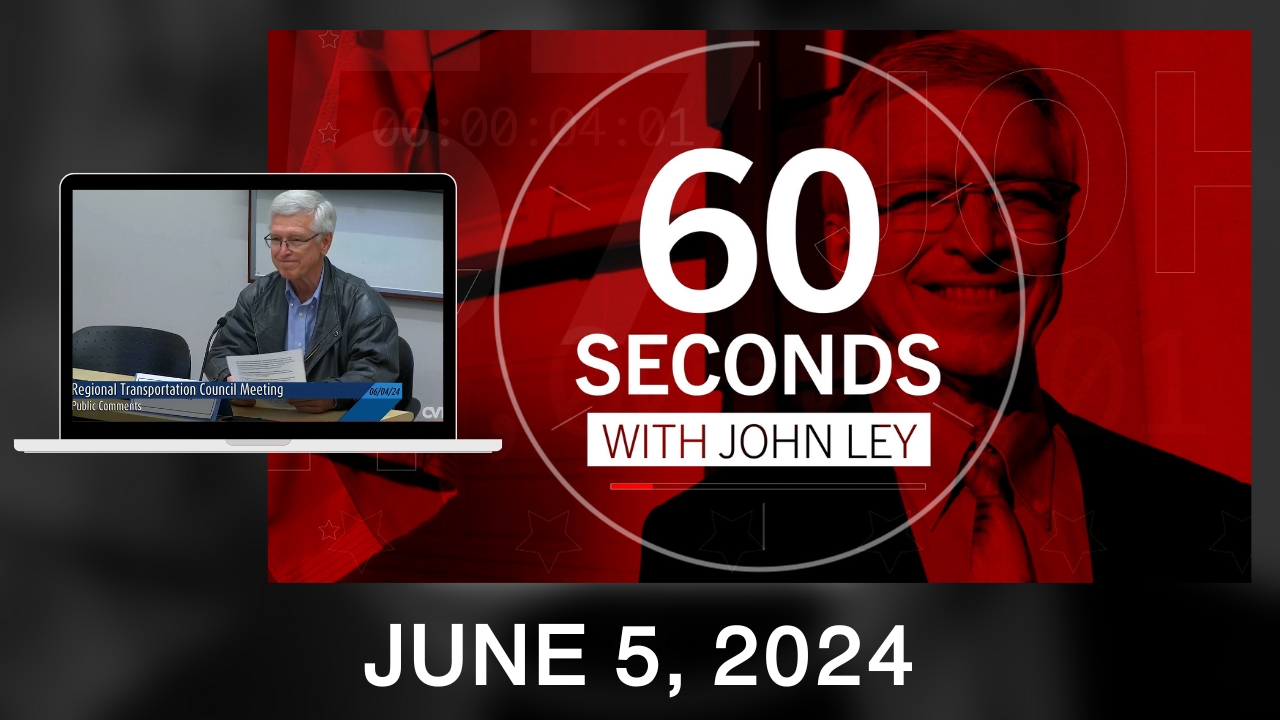 60 Seconds with John Ley • John Ley Advocates for Roadway Expansion and ...